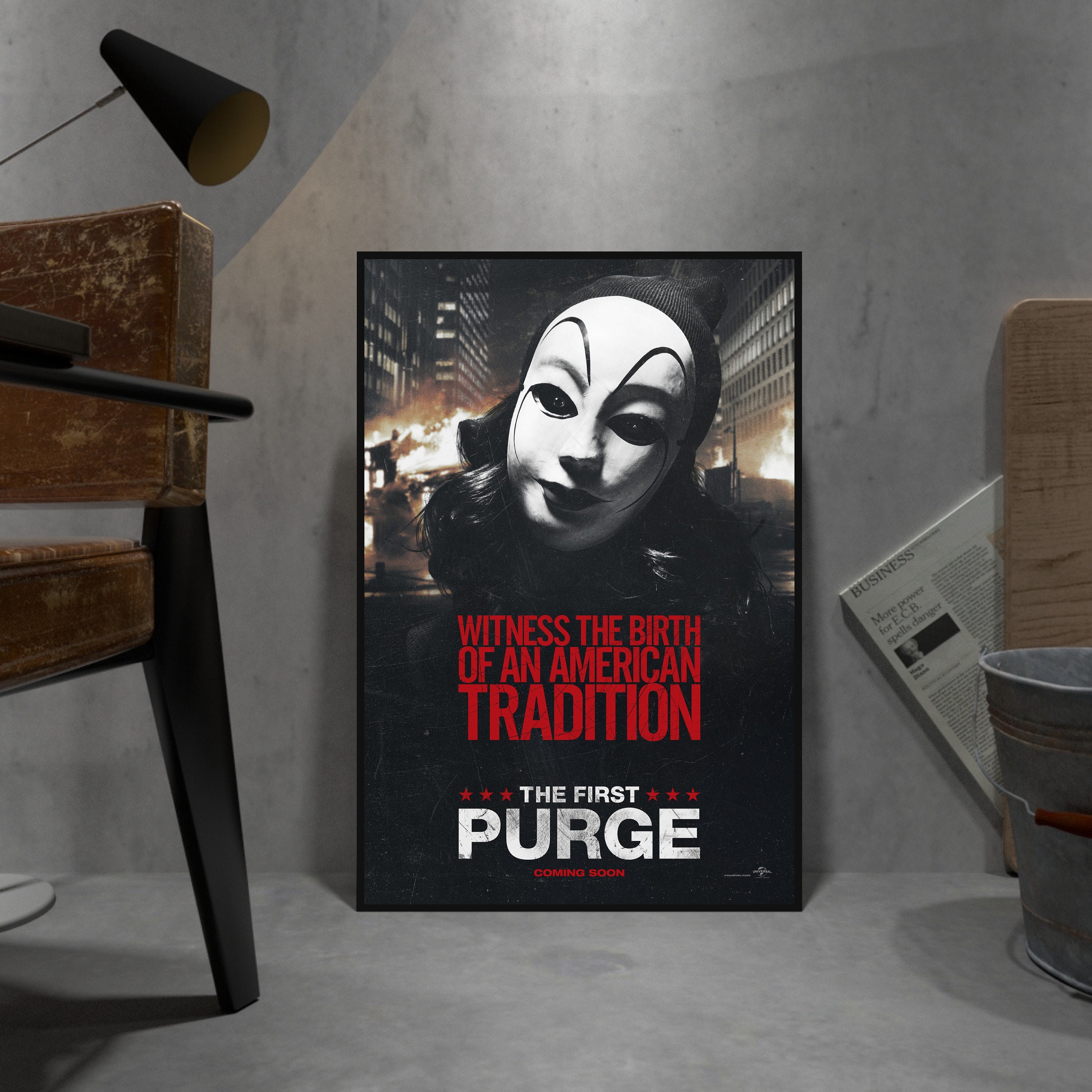 The Purge Poster, Anarchy Wall Art, Wall Decor, Rolled Canvas Print ...