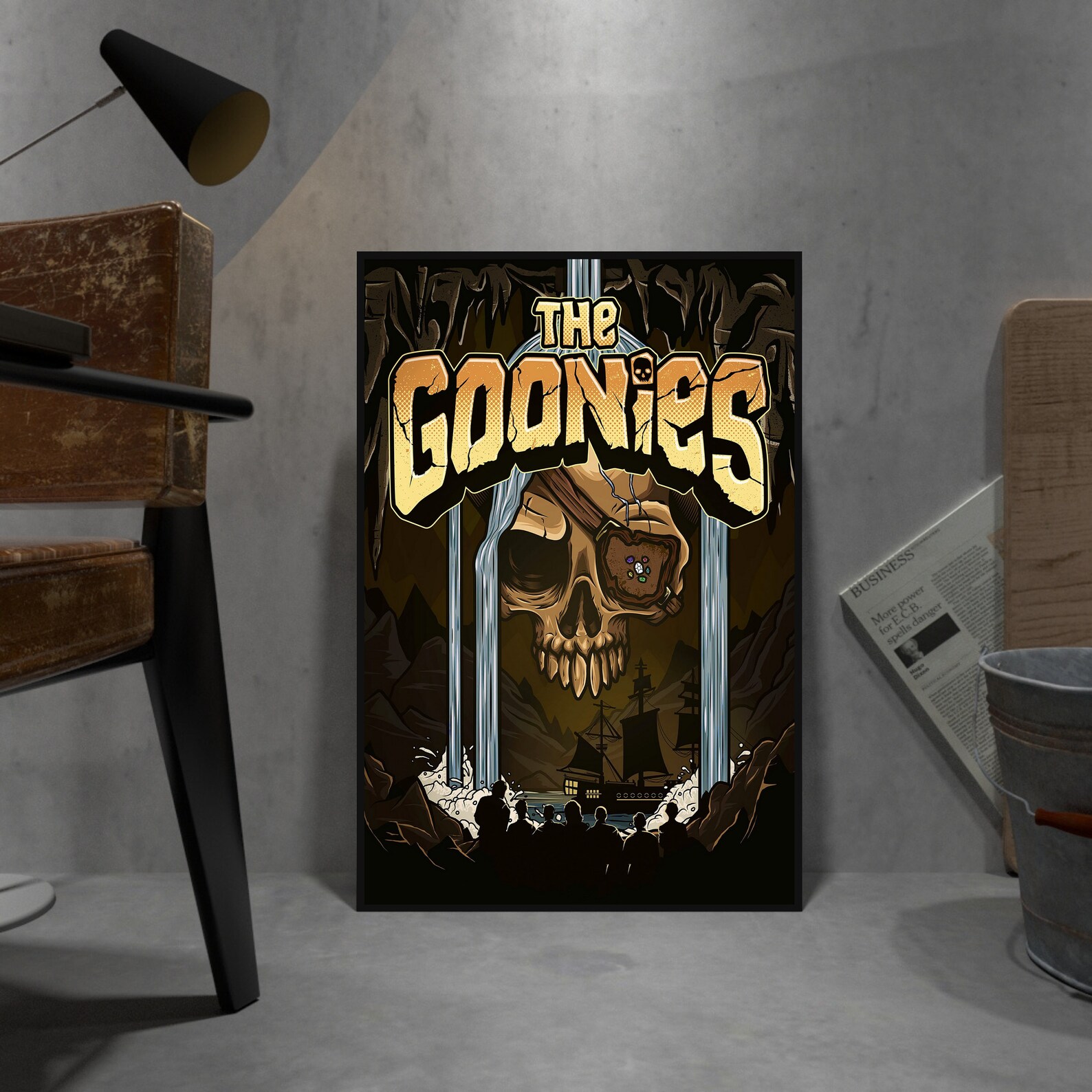 The Goonies Poster, Wall Art, Wall Decor, Rolled Canvas Print, Movie ...