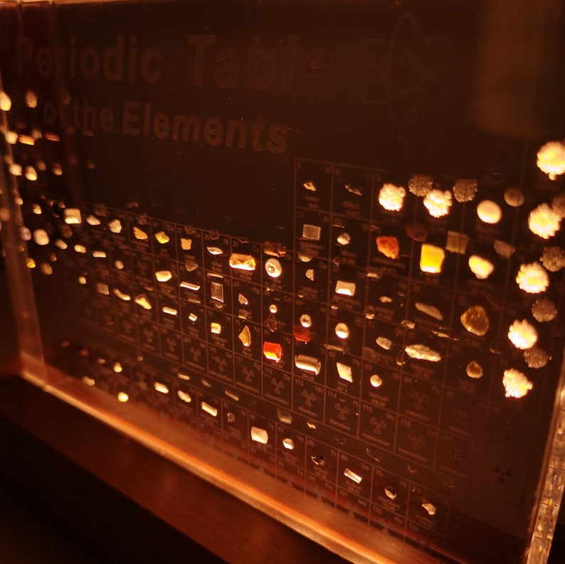 Personalized Periodic Table With Real Elements Science Kit - Etsy Australia