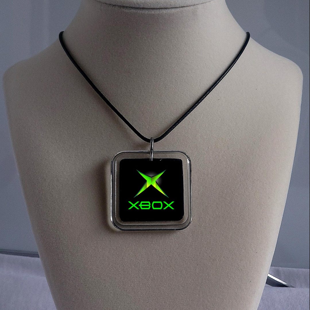 Original X Box Logo Necklace Handmade Retro Gaming 20'' Accessory W ...