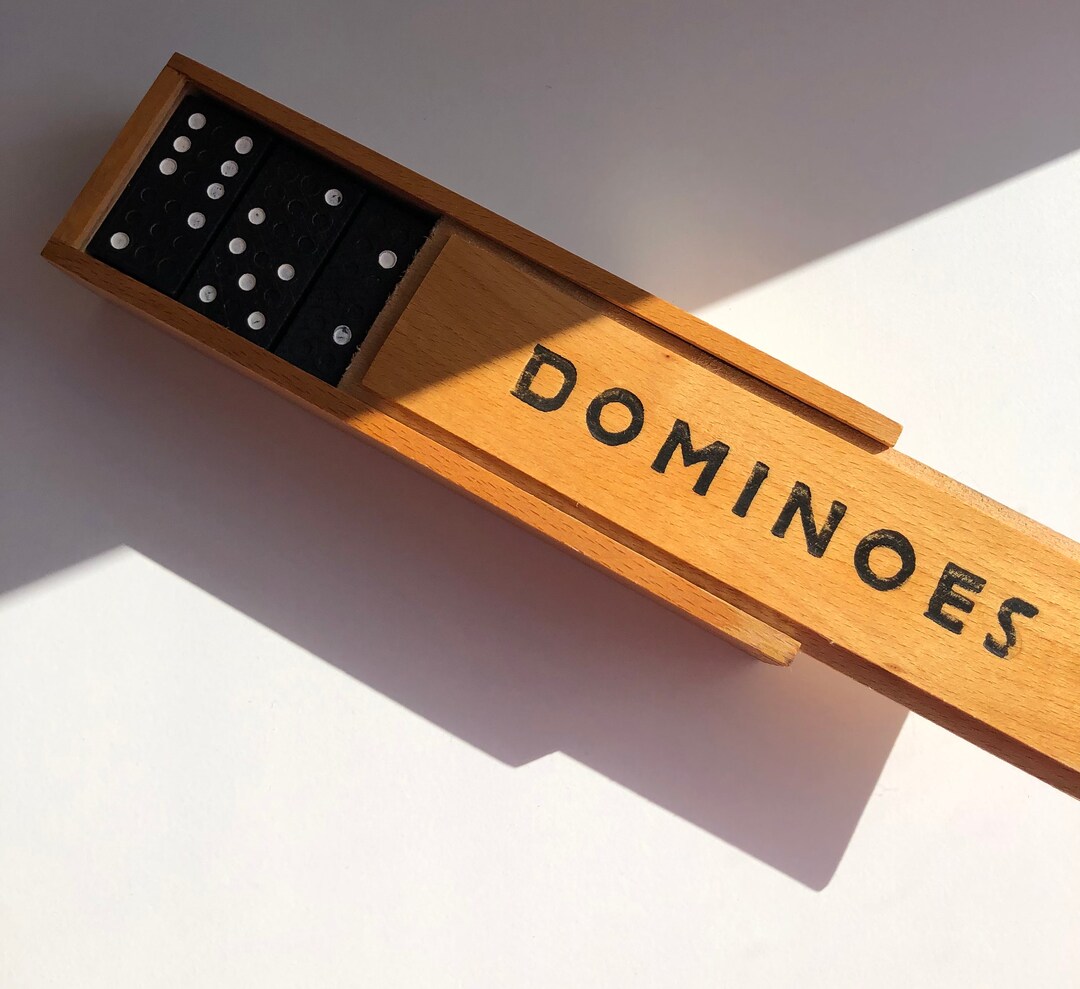 Wooden Dominoes Set - Etsy