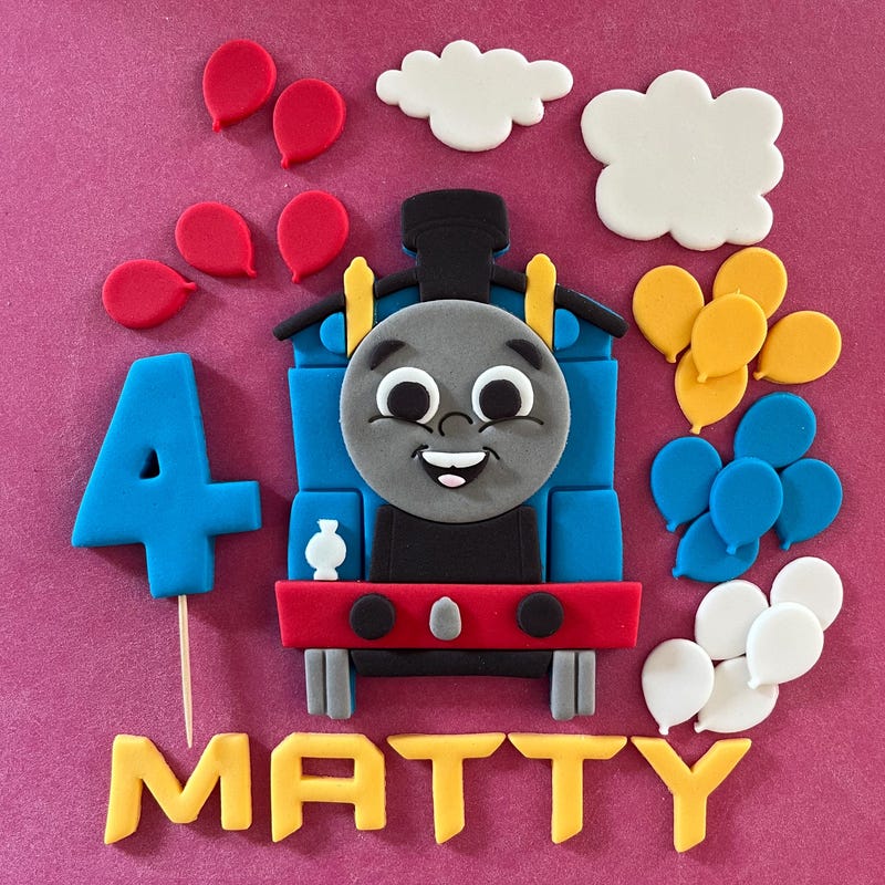 Name Train Cake Topper - Etsy UK