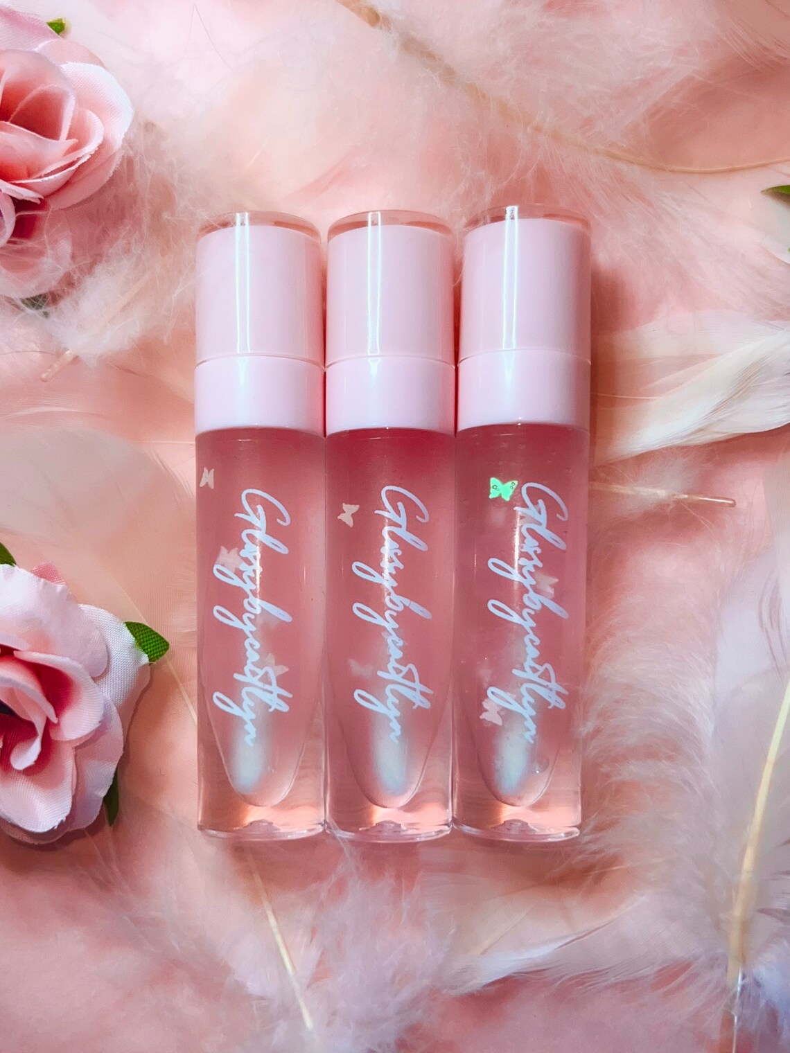 Flutter, Strawberry Butterfly Lip Gloss - Etsy