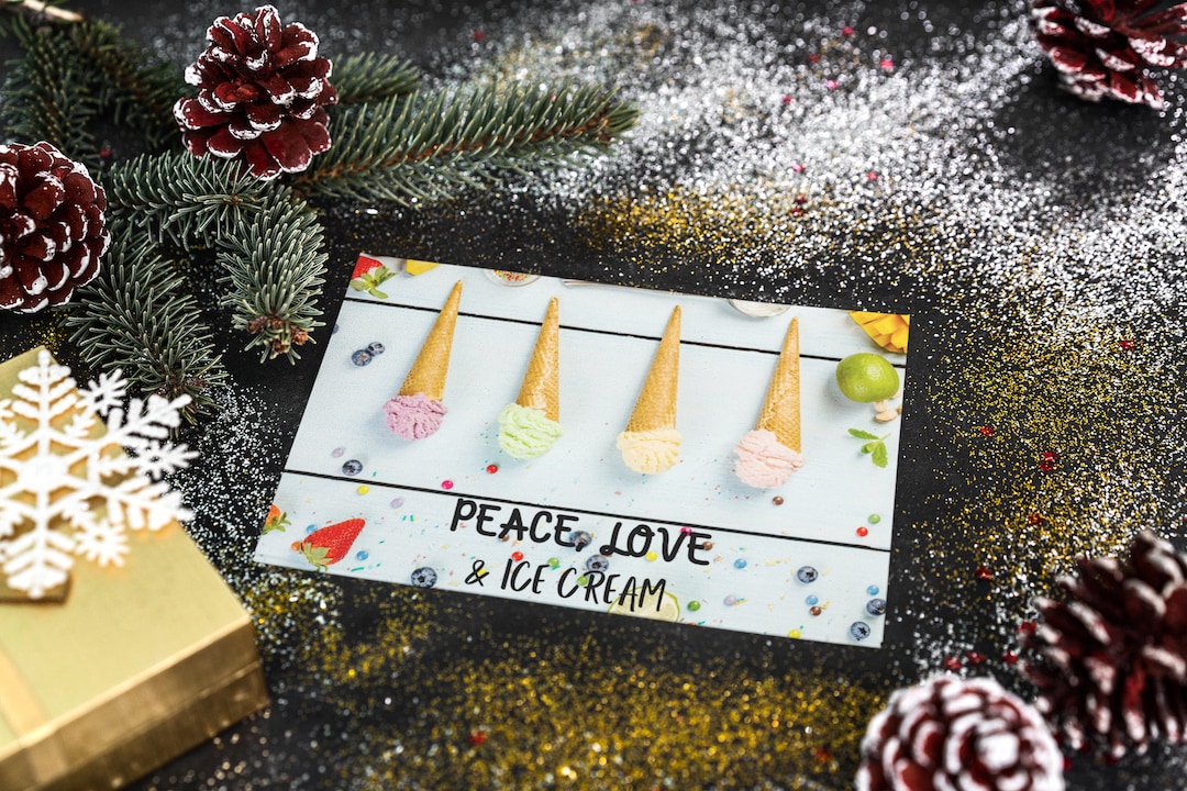 Ice Cream Card, Ice Cream Gift, Ice Cream, Frozen Treat, Ice Cream ...