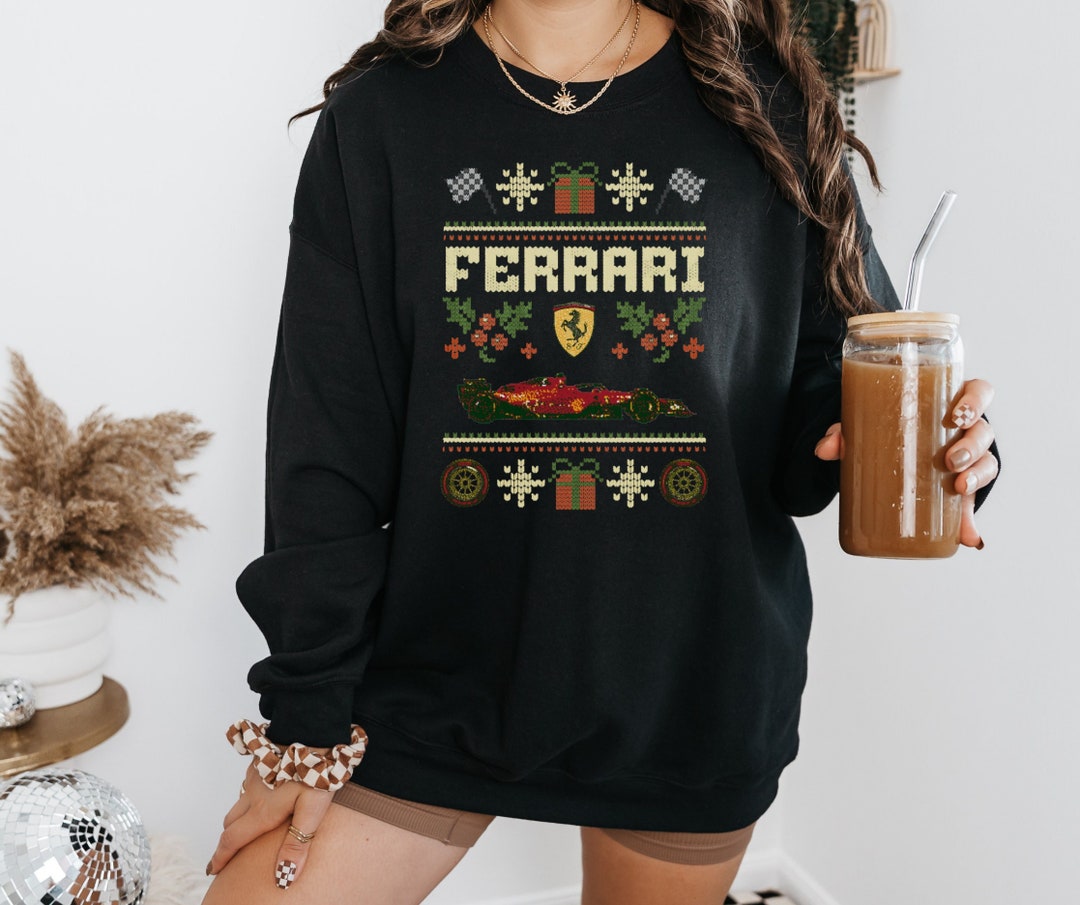 Ferrari Christmas Formula One Crewneck Sweatshirt Charles - Etsy UK