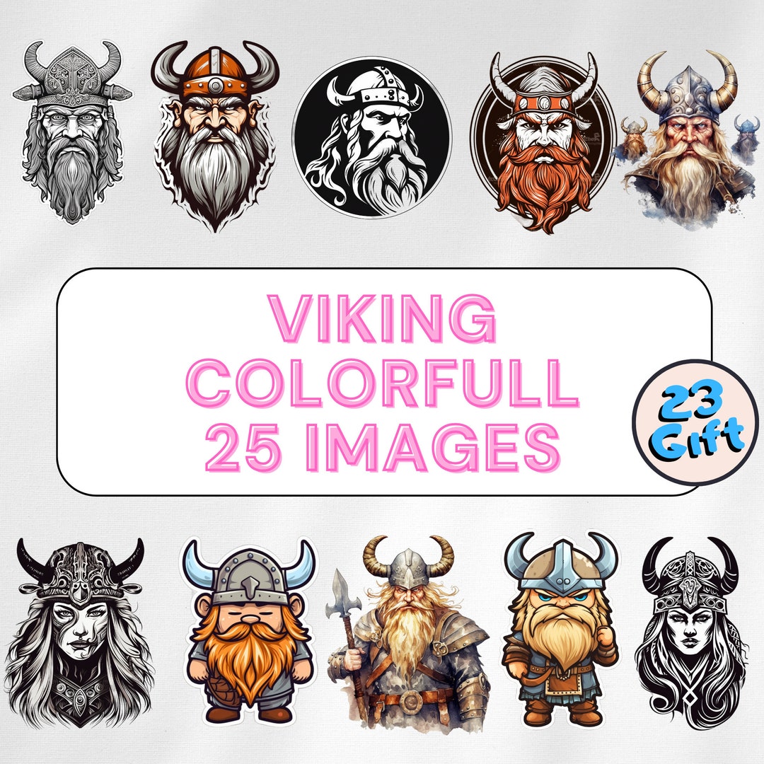 Watercolor Viking Clipart, Nordic Pagan Norse Axe Shield Helmet Vikings ...