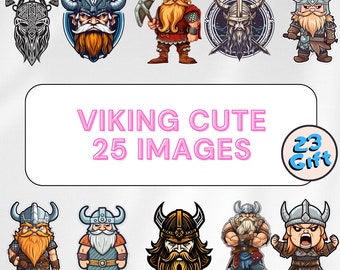 Viking Cute Clipart, Viking PNG Clipart, Vikings Images Bundle, Viking ...