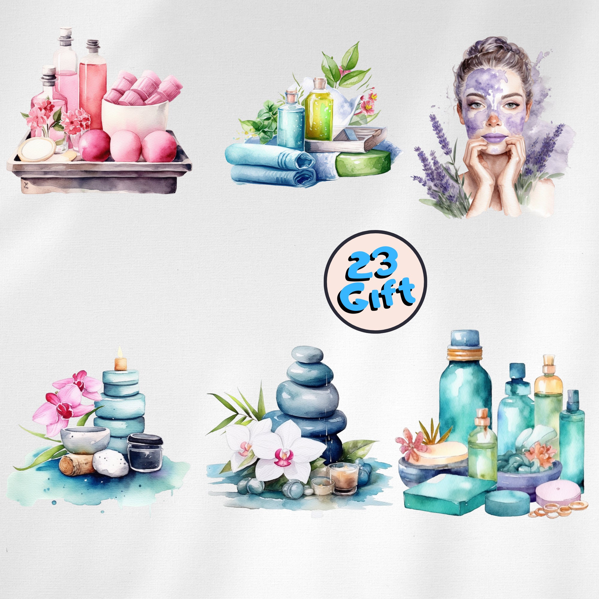 Spa Day Clipart Cozy Cabin Spa Clipart Cottagecore Clipart - Etsy