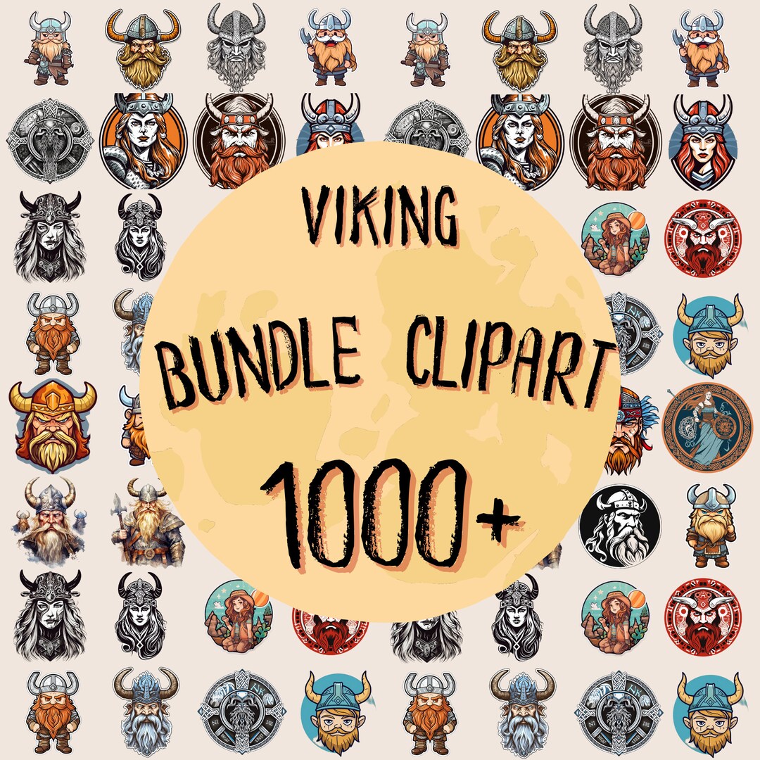 Watercolor Viking Clipart, Watercolor Clipart, 25 Png Nord Clipart ...