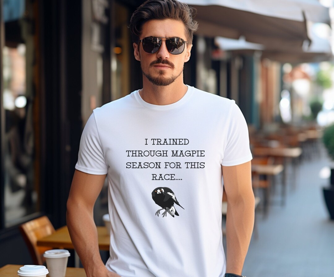 Funny Magpie Shirt, Triathletes T-shirt, Cyclist Shirt, Australian ...