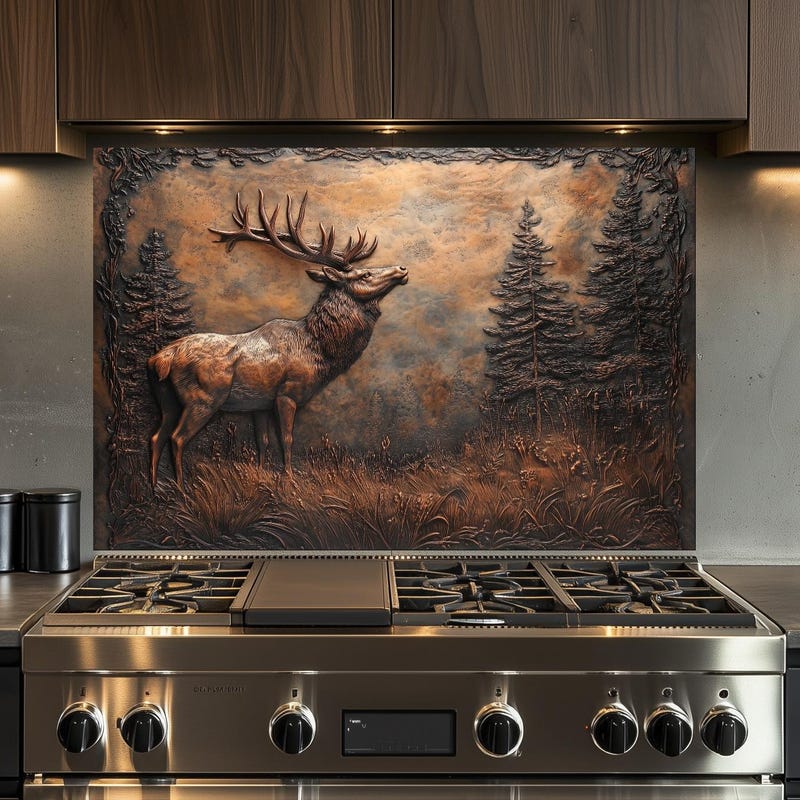 Glass Art Backsplash Design - Etsy