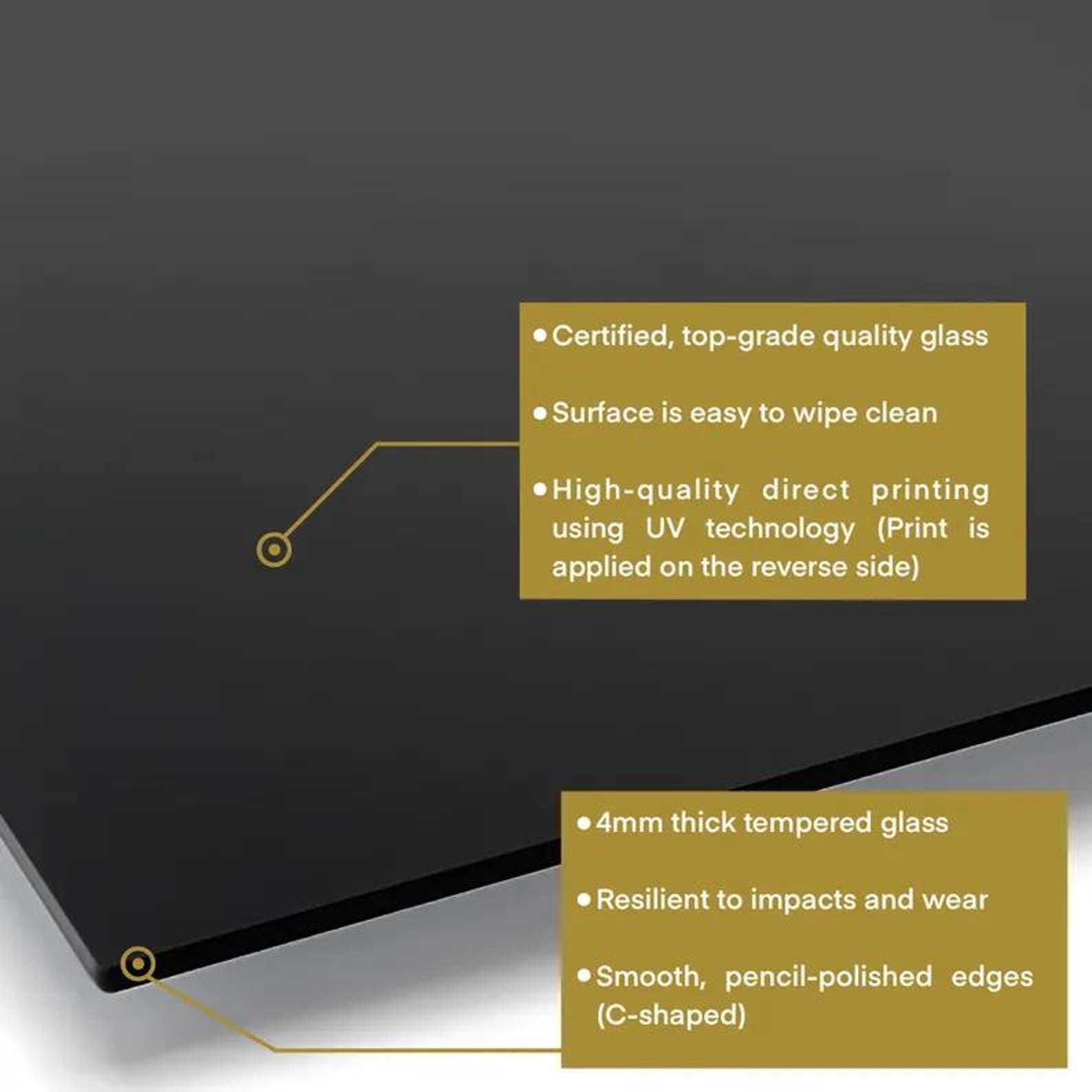 A Deer Kitchen Backsplash, Tempered Glass Backsplash Behind Stove ...