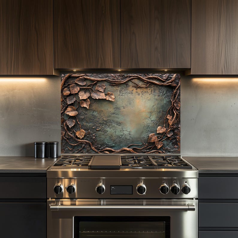 Ancient Forest Ruins Overtaken by Nature Kitchen Backsplash, Tempered ...