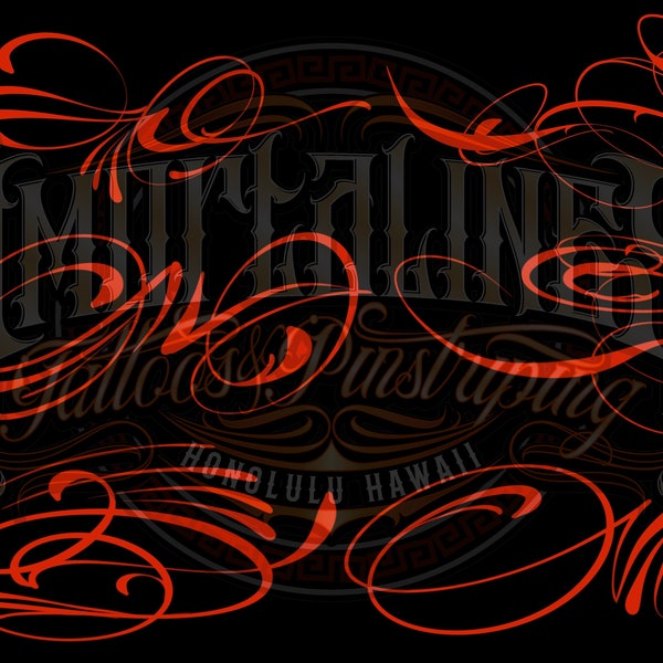 Pinstripe Stencil - Etsy