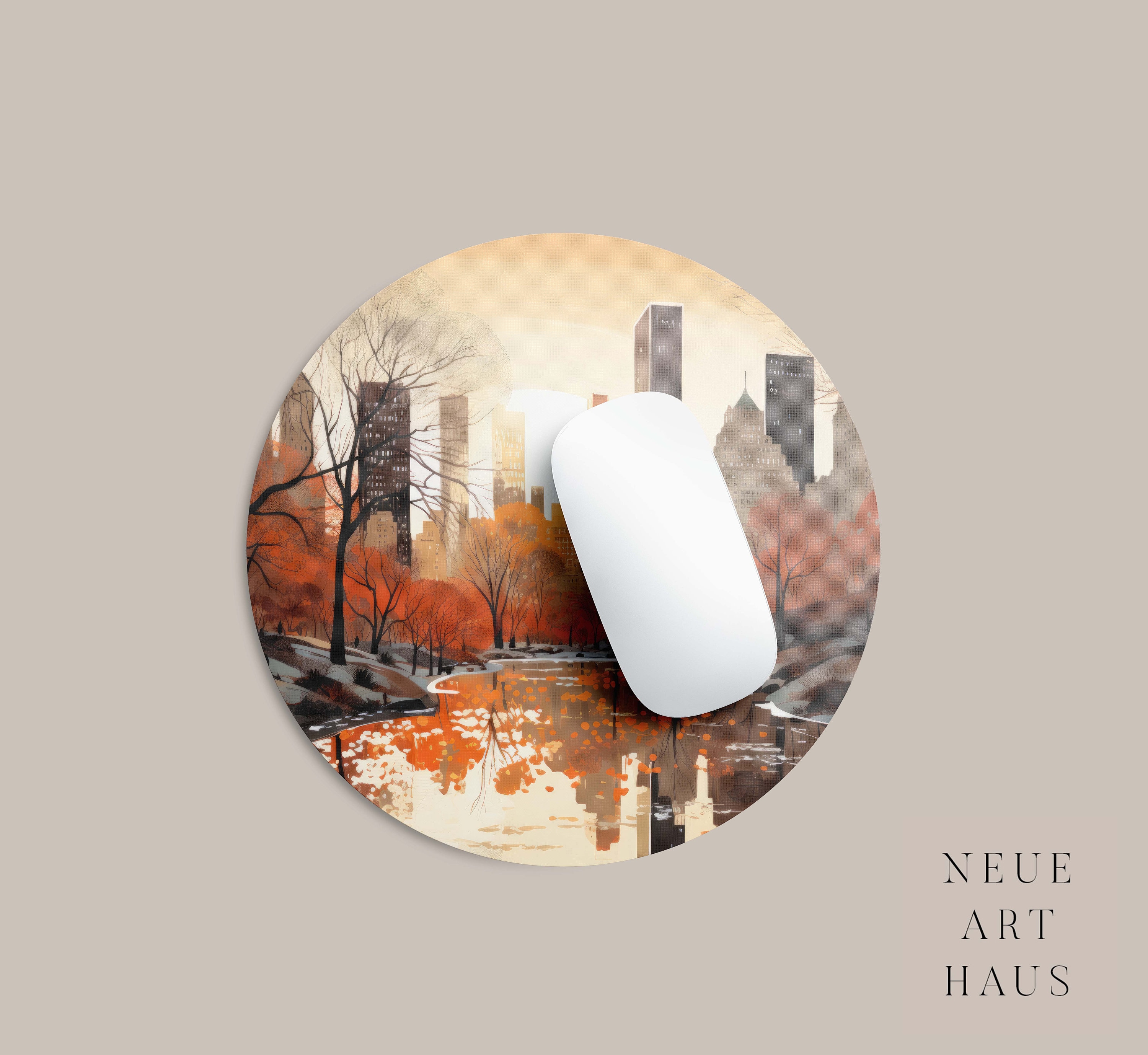 Sunset Serenity in Central Park Mouse Pad, NYC Central Park Art ...