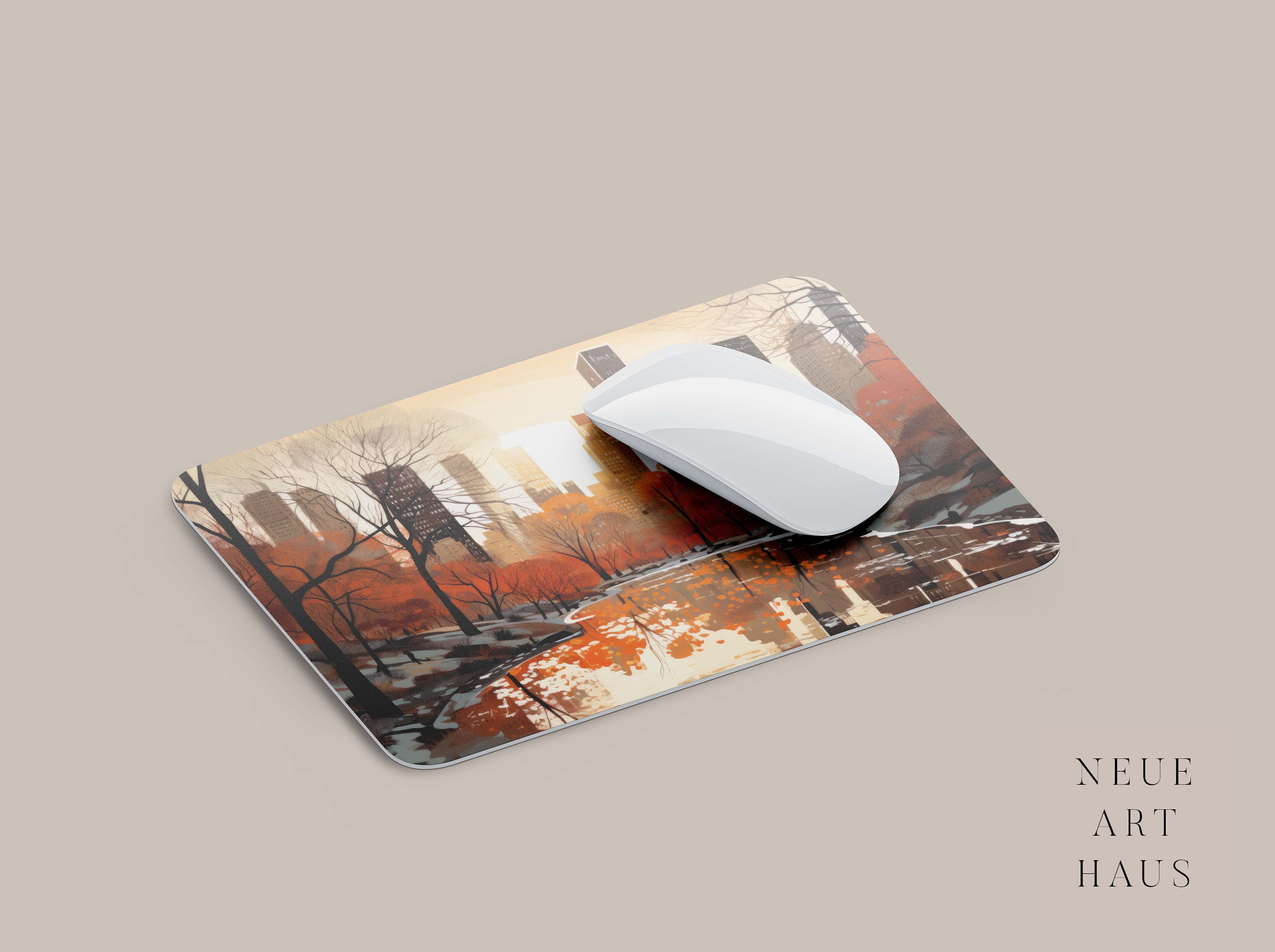 Sunset Serenity in Central Park Mouse Pad, NYC Central Park Art ...