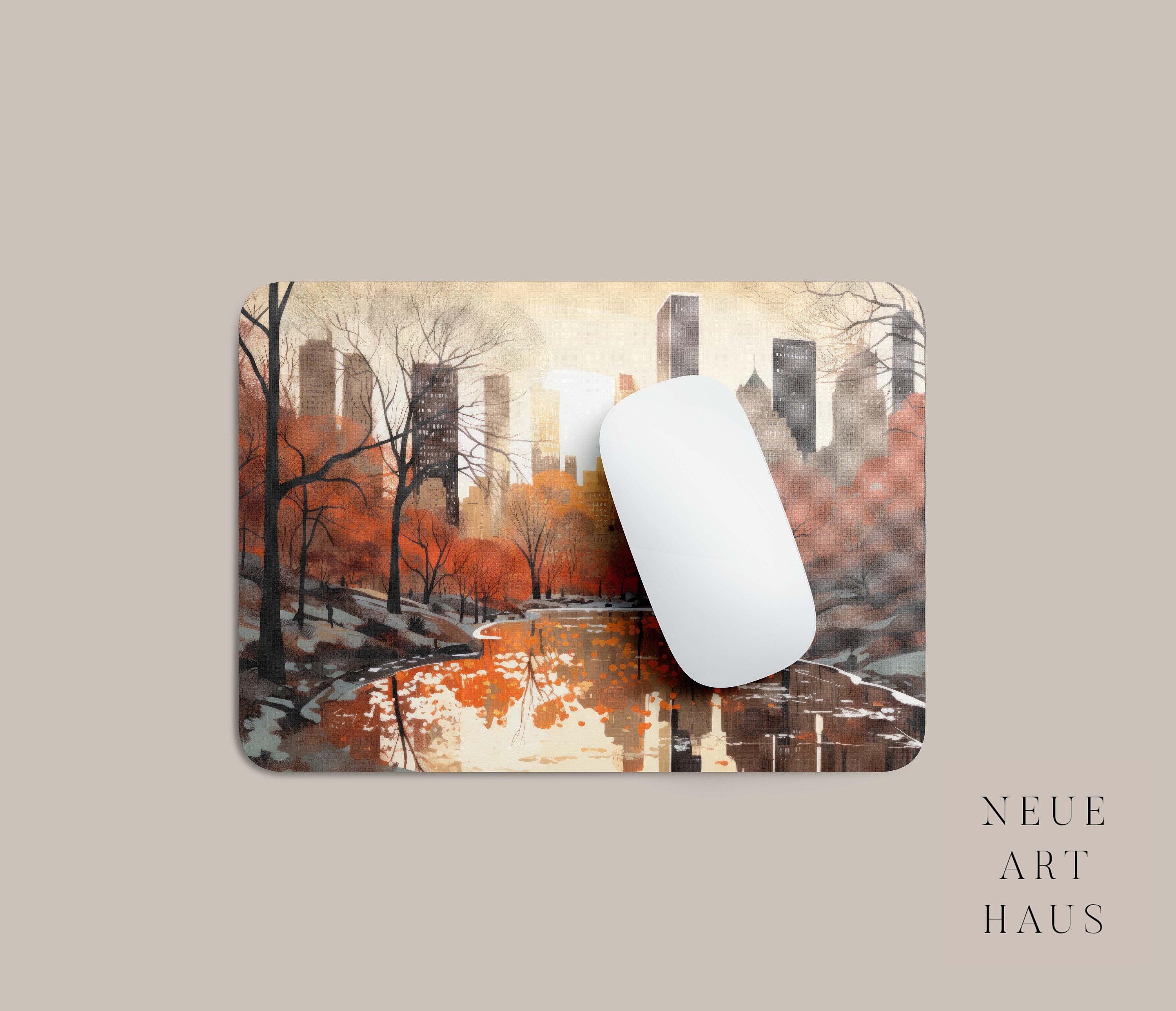 Sunset Serenity in Central Park Mouse Pad, NYC Central Park Art ...