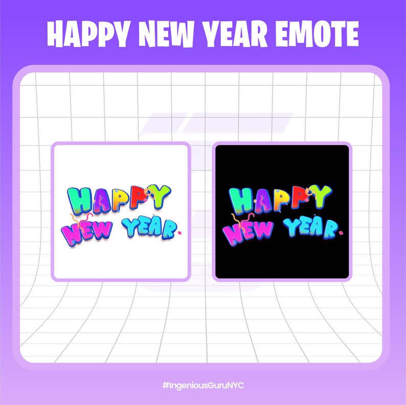 New Year 2026 Animated Emote | Animated Emote | Twitch & Discord | PNG ...