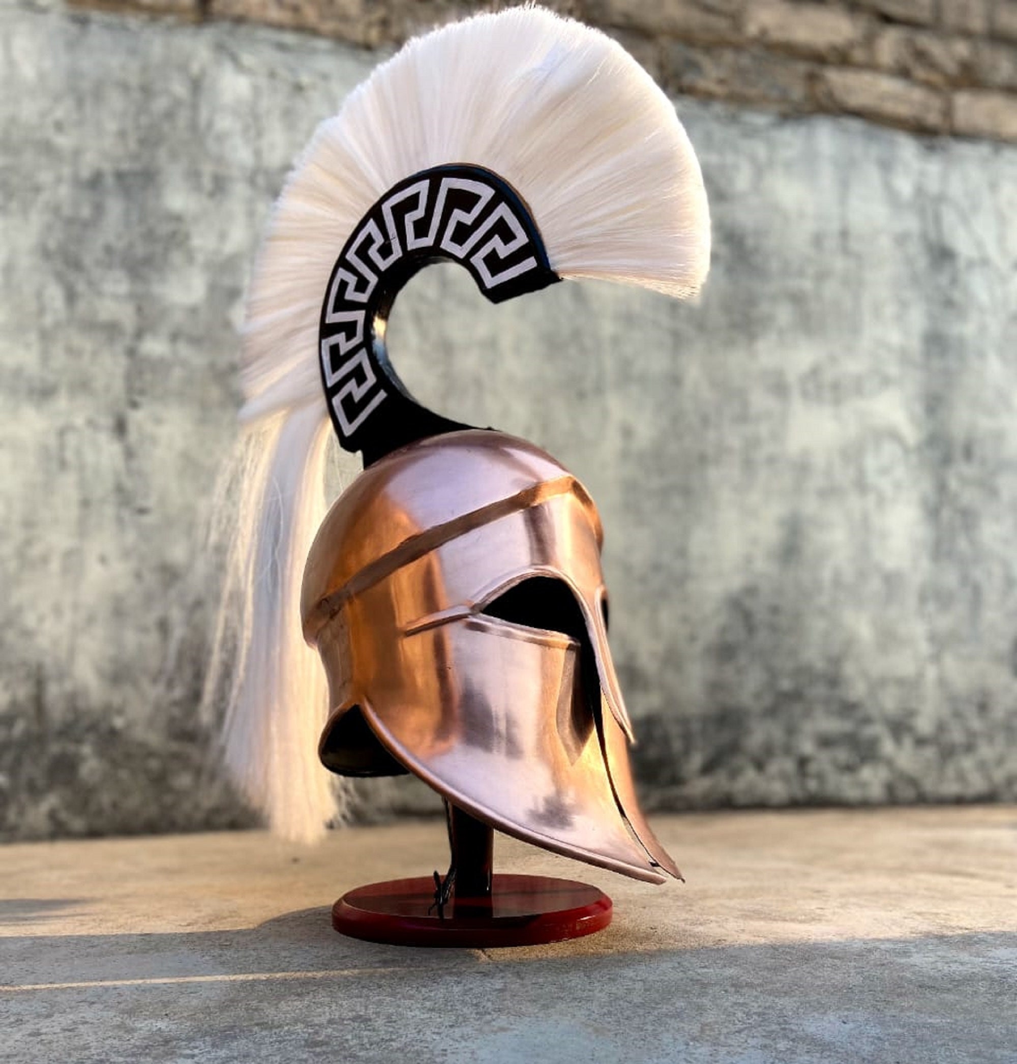 Medieval Greek Corinthian Helmet Knight 18GA SCA LARP Re-enactment ...