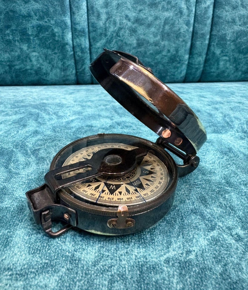 Antique Brass Military Compass Replica, WWII Nautical Decor - Etsy