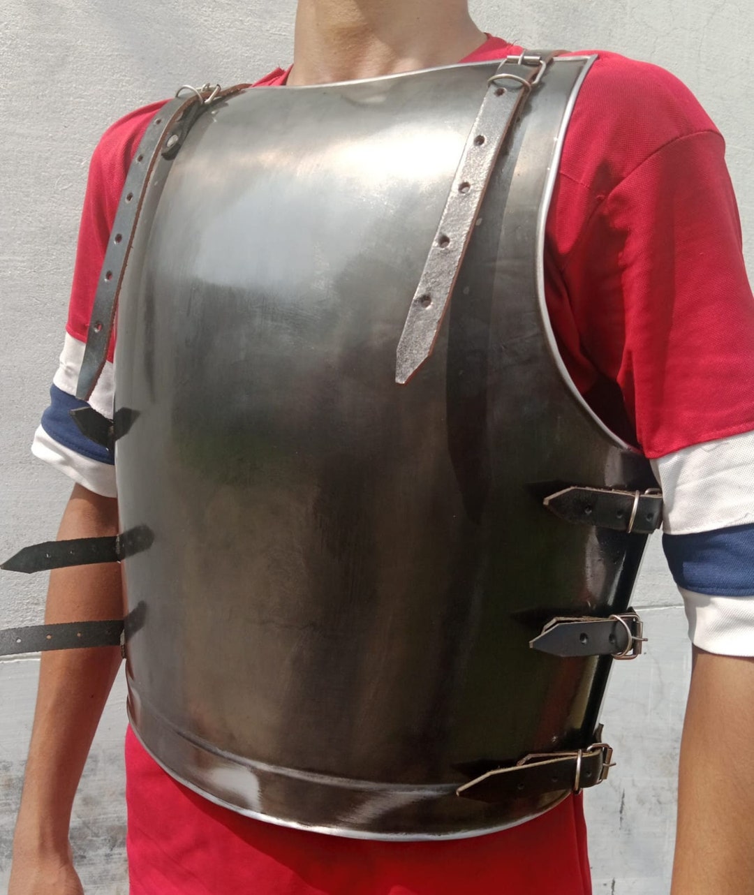 Medieval Gothic Crusadar Steel Chest Armor Halloween Knight Battle ...