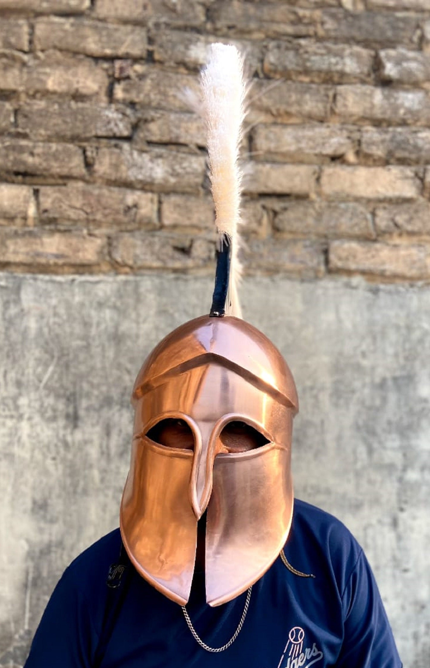 Handmade Greek Corinthian Helmet With Plume | 18GA SCA LARP Armor - Etsy