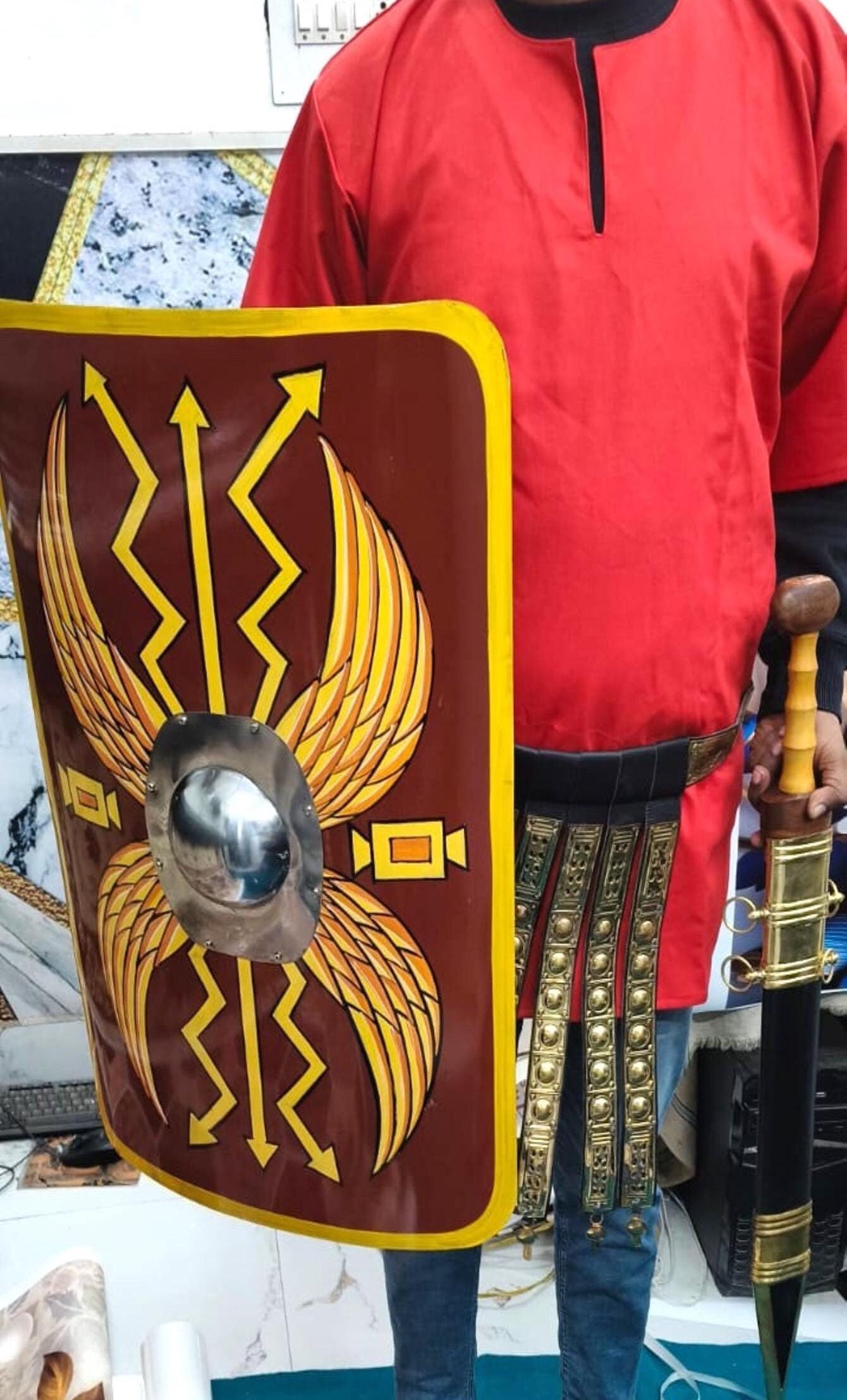 Medieval Roman Legion Shield Knight Crusader Armor Belt ~ Larp ...