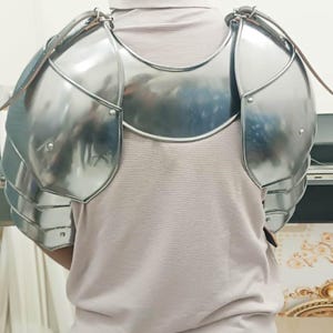 Halloween Medieval Larp Pauldron and Gorget Set Cosplay Knight Shoulder ...
