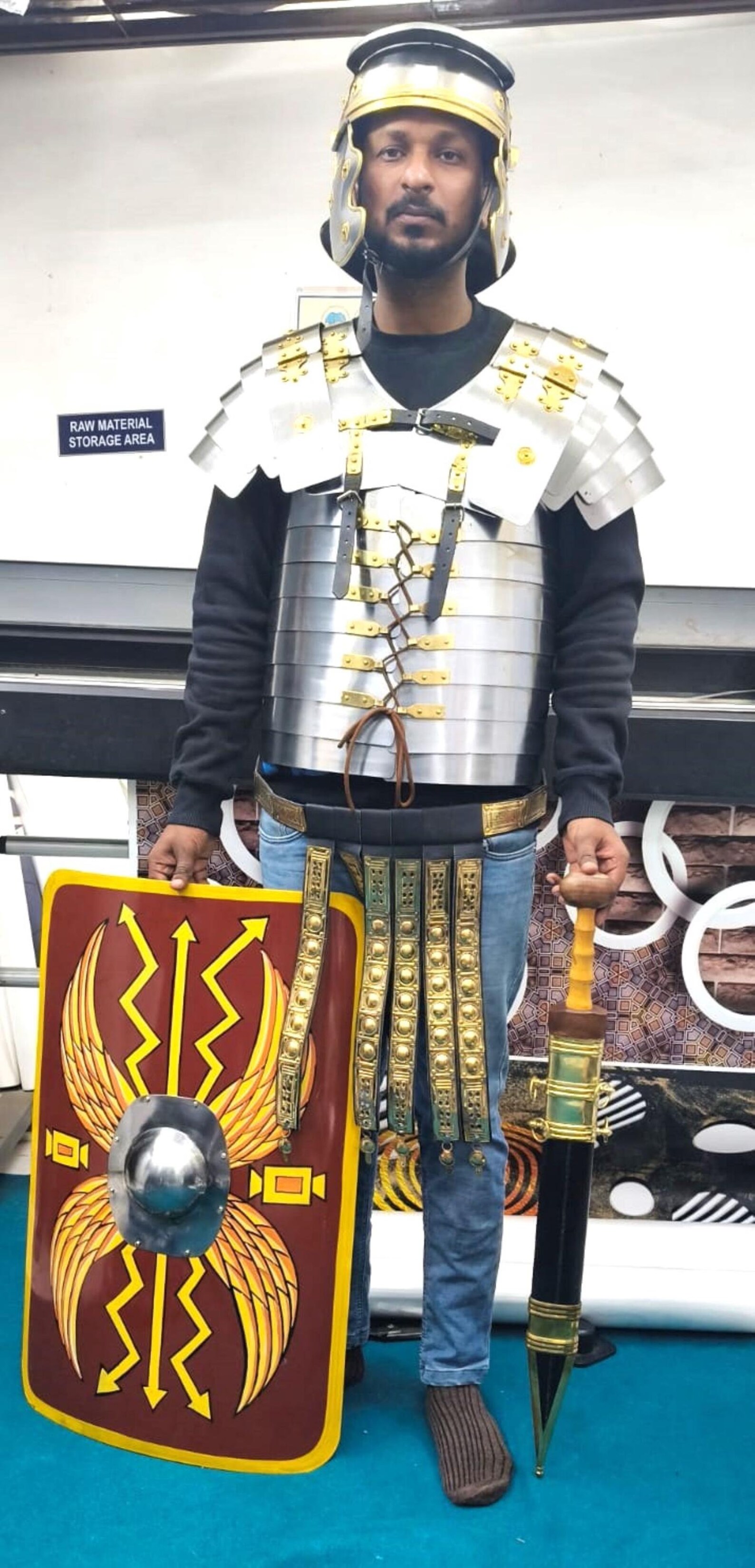 Medieval Knight Roman Armor Set~ Lorica Segmentata Attached Cingulum ...