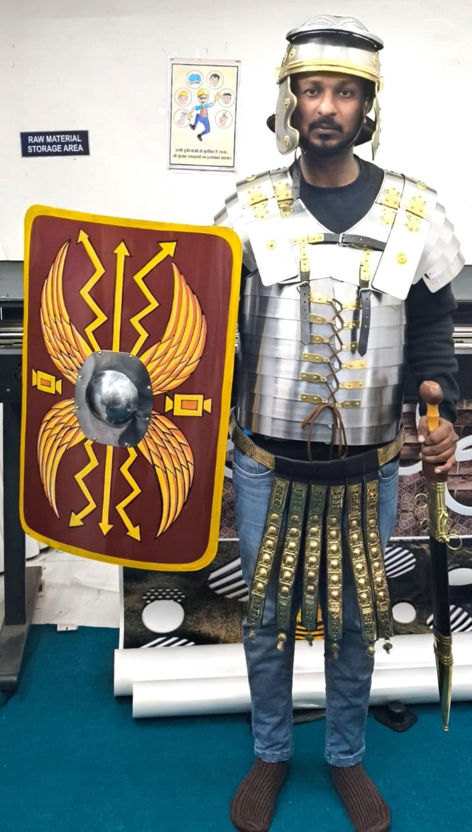 Medieval Knight Roman Armor Set~ Lorica Segmentata Attached Cingulum ...