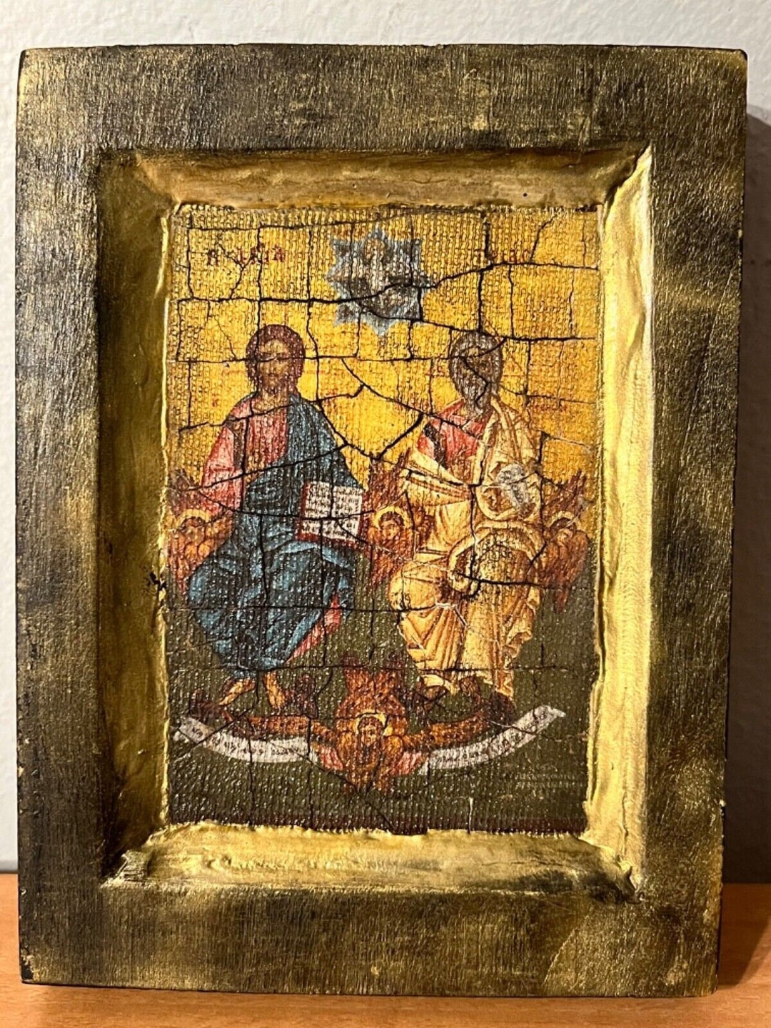 The Holy Trinity Handmade Icon 10x14cm - Etsy