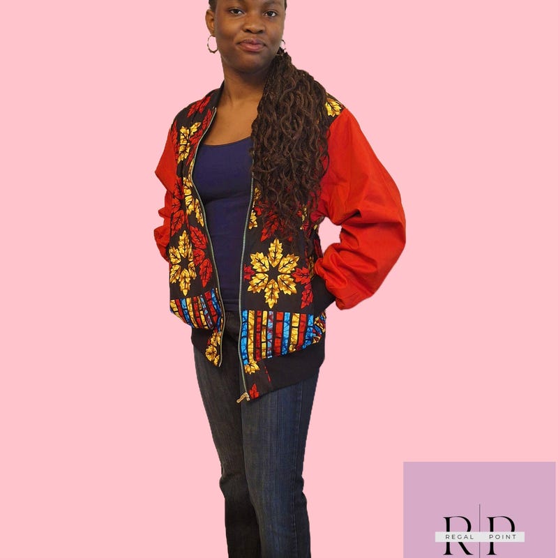 African Print Jacket - Etsy