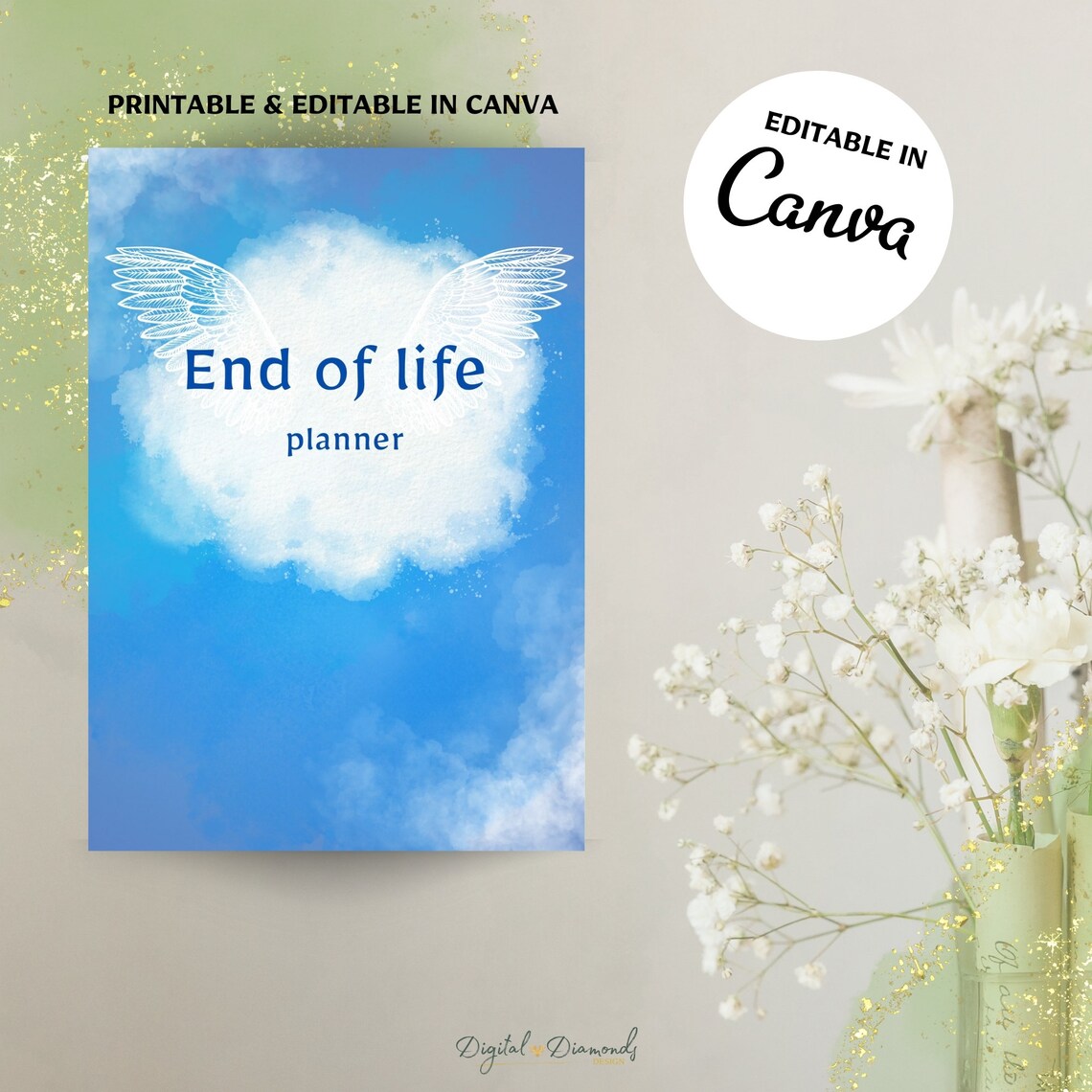 End of Life Planner, 54 Pages Editable Planning of Your Funeral ...