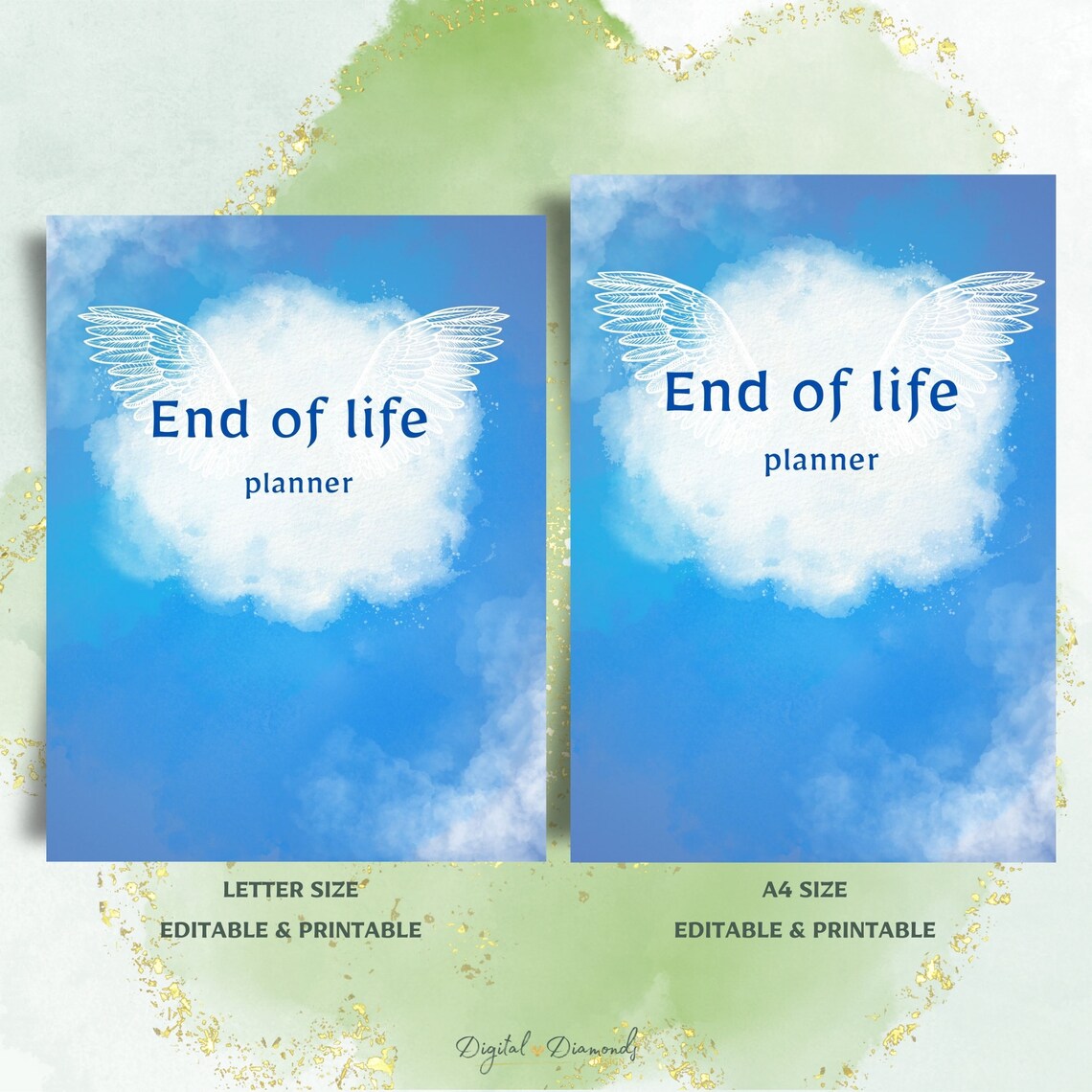 End of Life Planner, 54 Pages Editable Planning of Your Funeral ...