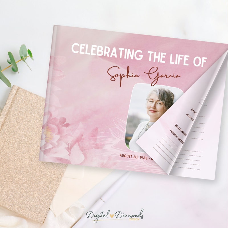 Funeral Guest Book - Etsy