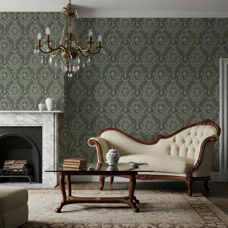 Neoclassic Wallpaper - Etsy