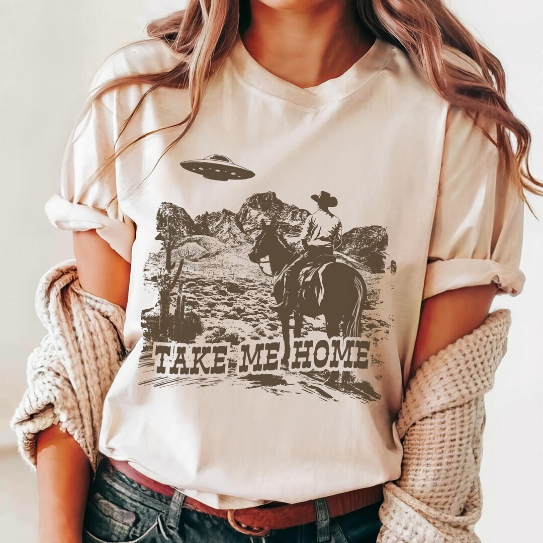 Take Me Home Alien Abduction Shirt I Want to Believe Meme Shirt ...