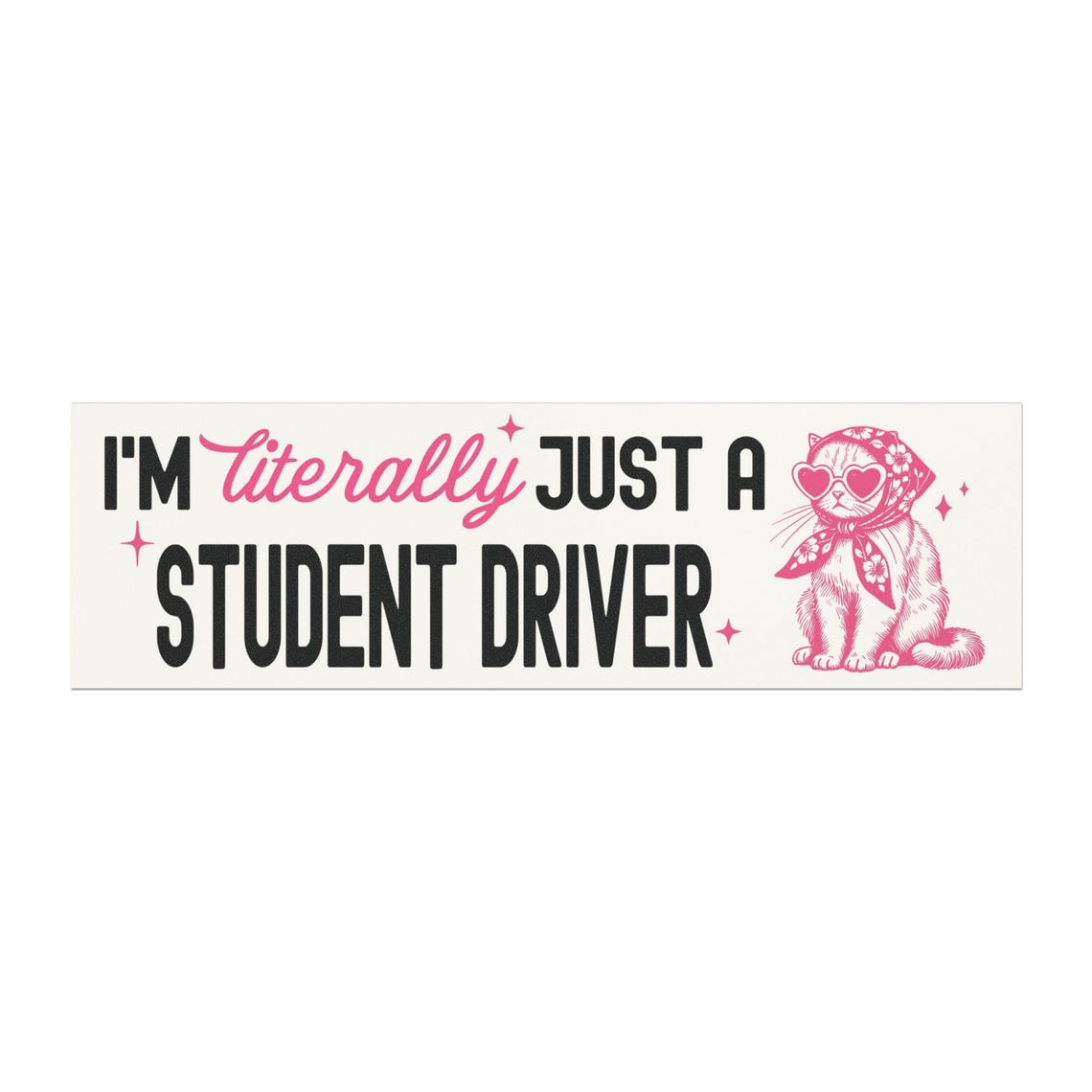 Literally Just a Student Driver Car Magnet Student Driver Sticker for ...