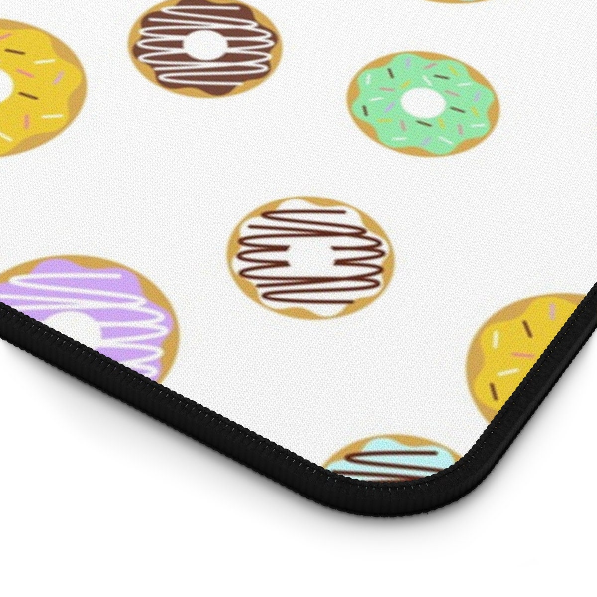 Sprinkle Donuts Desk Mat for Office Decor Colorful Pastel Desk Mat for ...