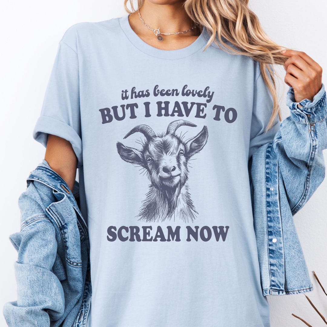 Goat Meme Shirt Goats Screaming Shirt Another Crisis Tshirt Gen Z Meme ...