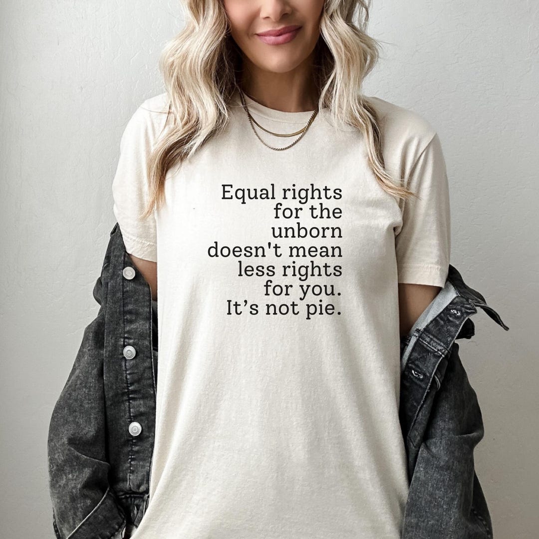 Pro Life Merch Equal Rights Shirt Pro Life Shirt Love Them Both T-shirt ...