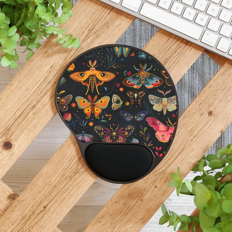 Insects Desk Mat Nature Desk Decor XL Mousepad Forestcore Desk Mat With ...