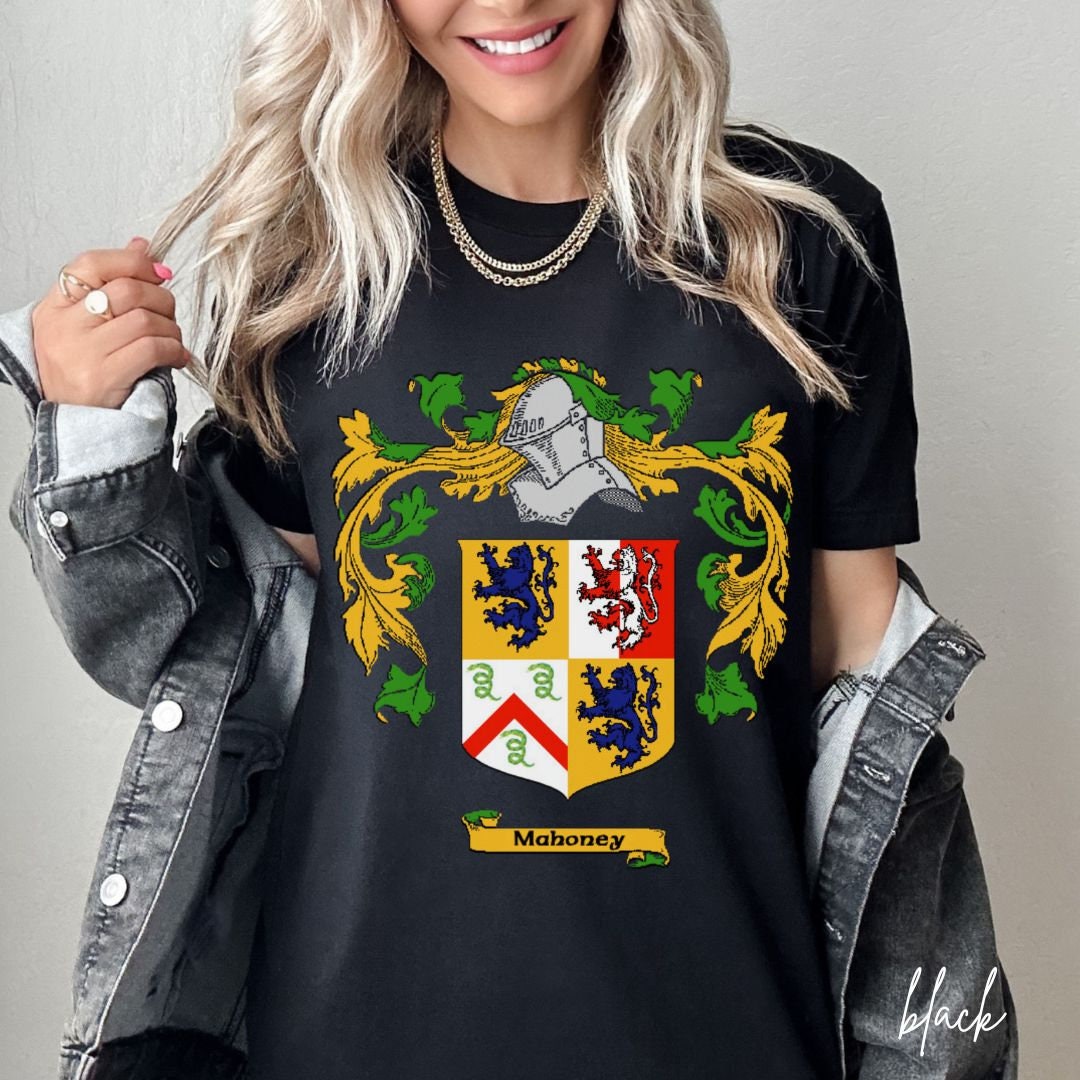Mahoney Family Crest the Mahoney Family Seal Family Coat of Arms Custom ...