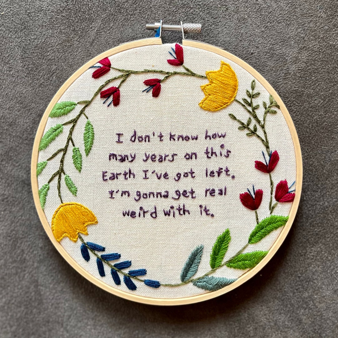 Weird With It Embroidery - Etsy