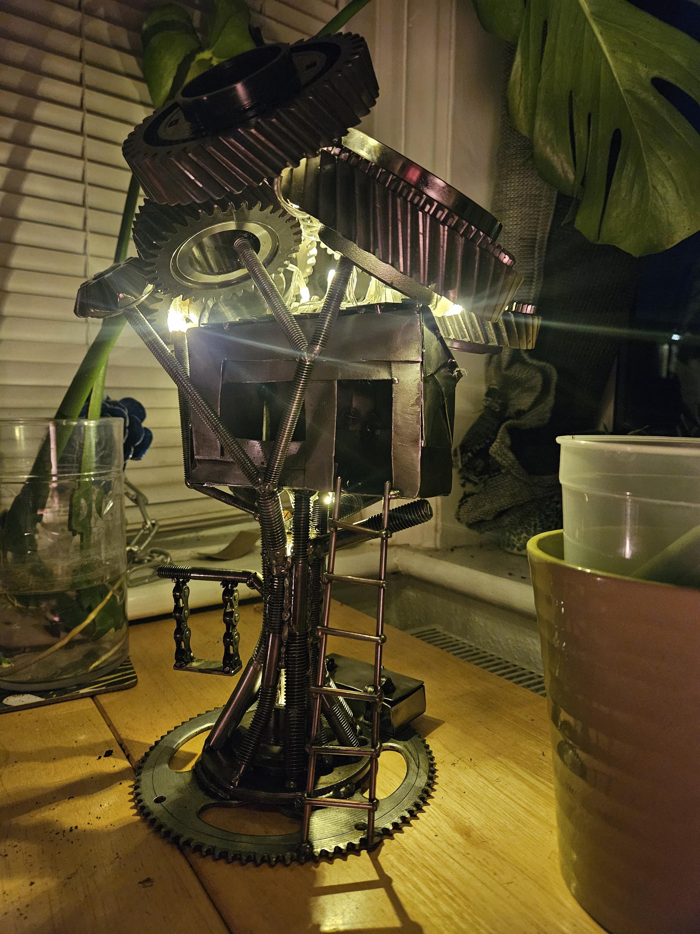 Metal Treehouse Sculpture - Etsy
