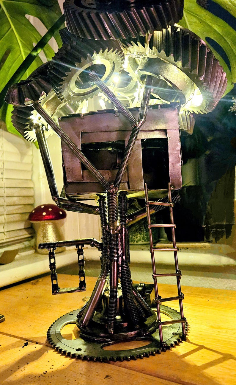 Metal Treehouse Sculpture - Etsy