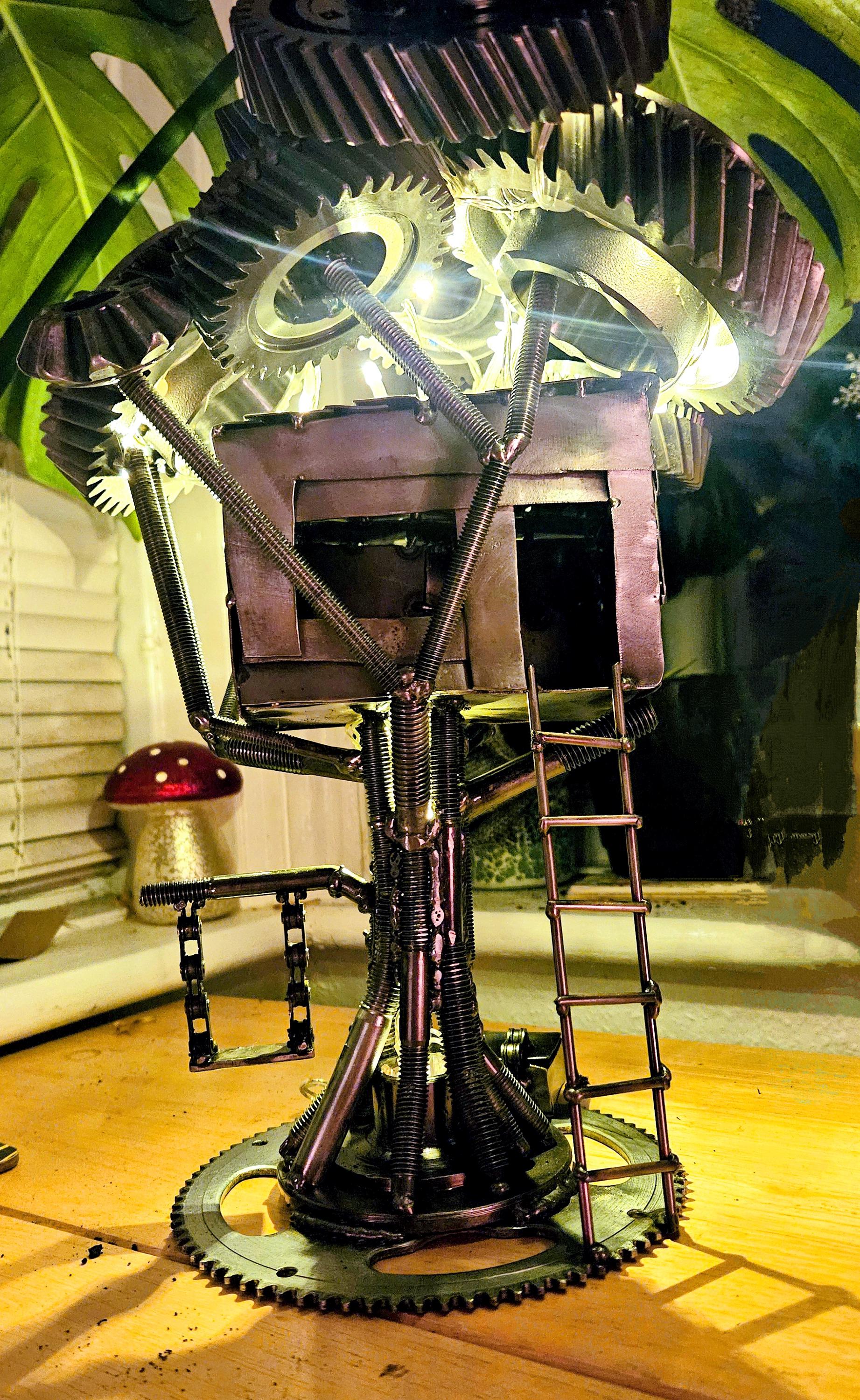Metal Treehouse Sculpture - Etsy