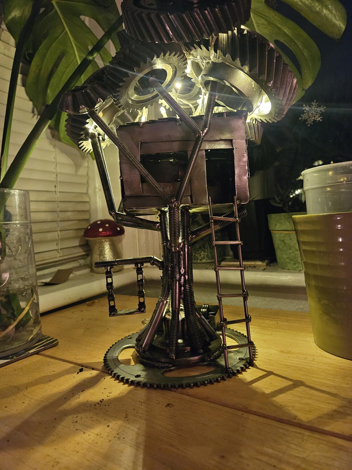 Metal Treehouse Sculpture - Etsy