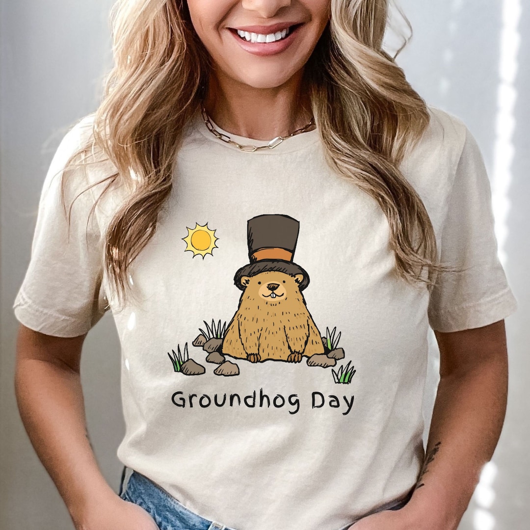 Groundhog Day Shirt, Cute Groundhog Day Tshirt, Funny Groundhog Shirt ...