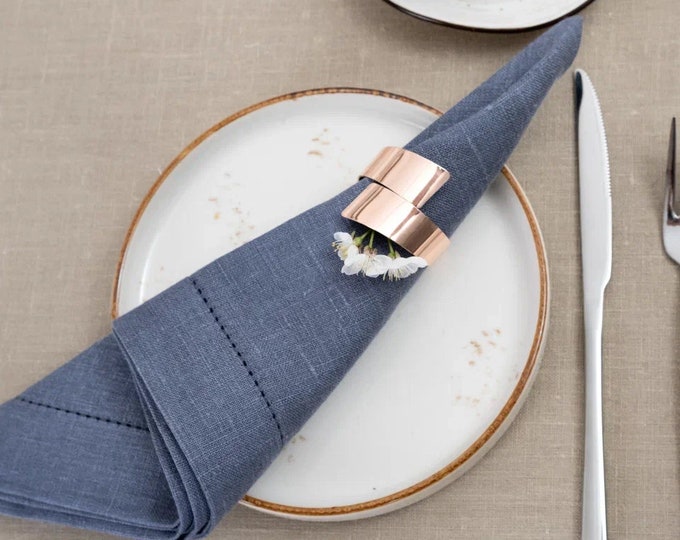 Hemstitch Linen Napkins, 100% Linen Napkins, Natural Napkins, Gift ...